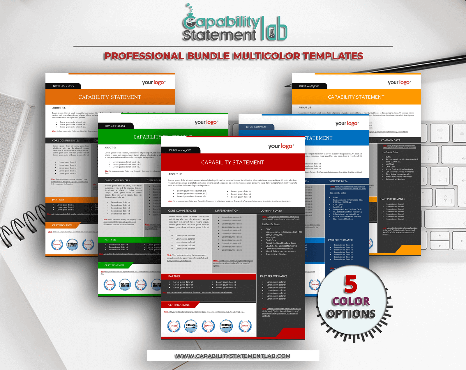 Editable Capability Statement Template Capability Statement Lab