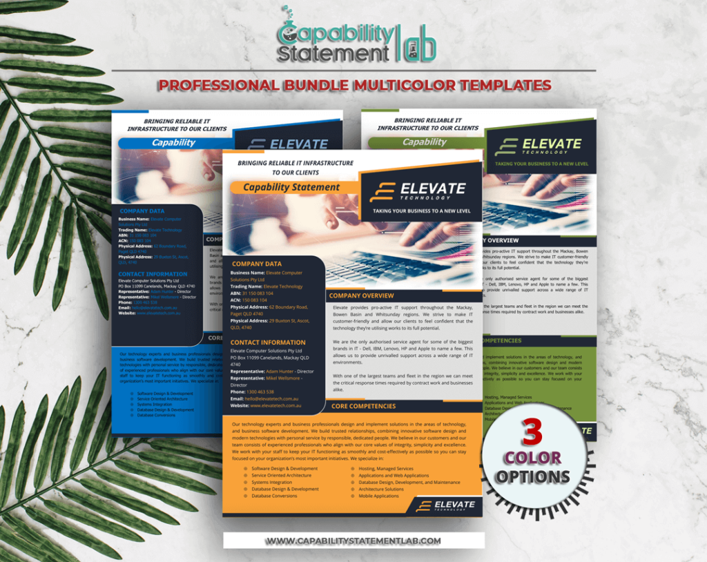 IT Services Capability Statement Template » Capability Statement Lab