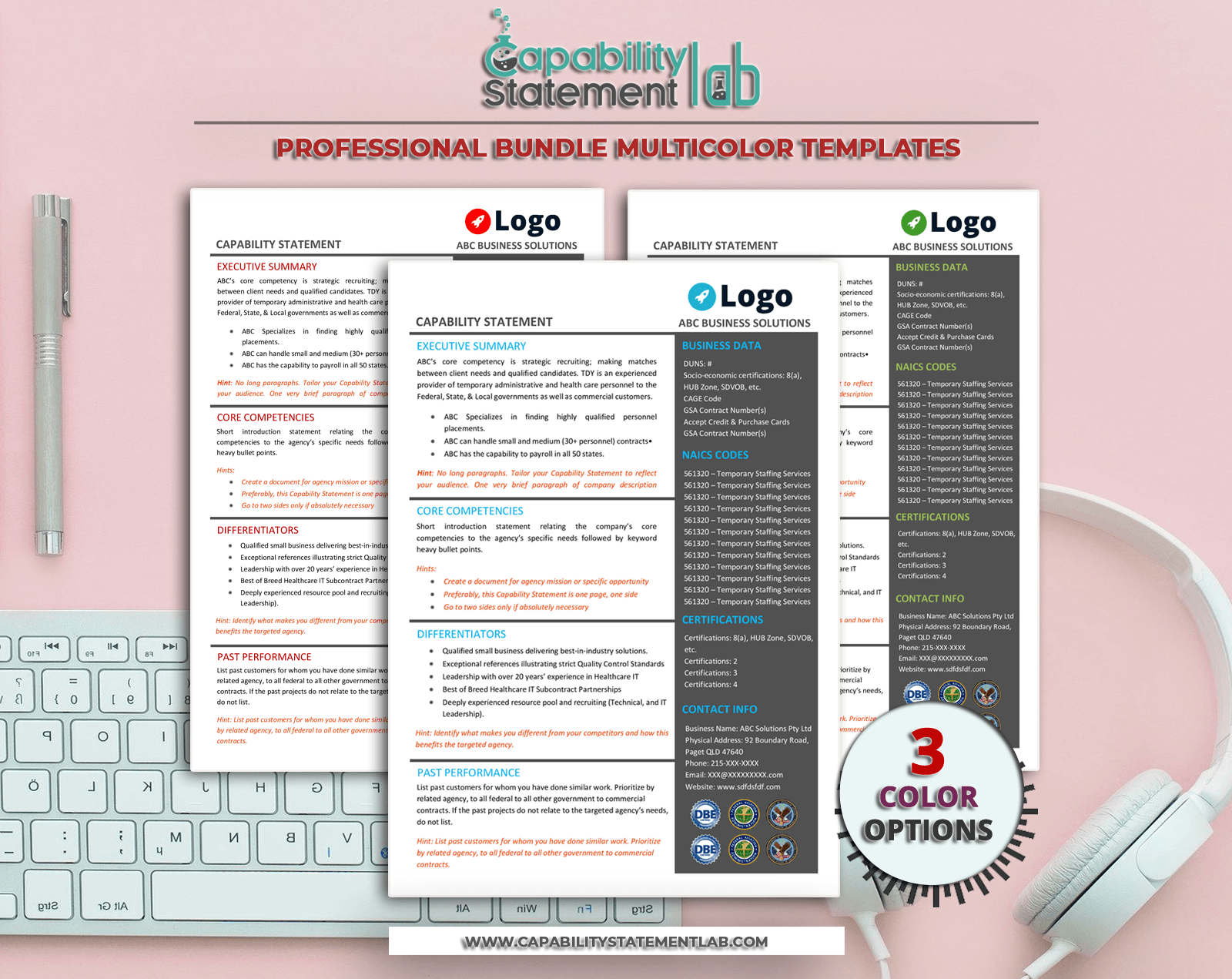 Engineering Capability Statement Template Capability Statement Lab