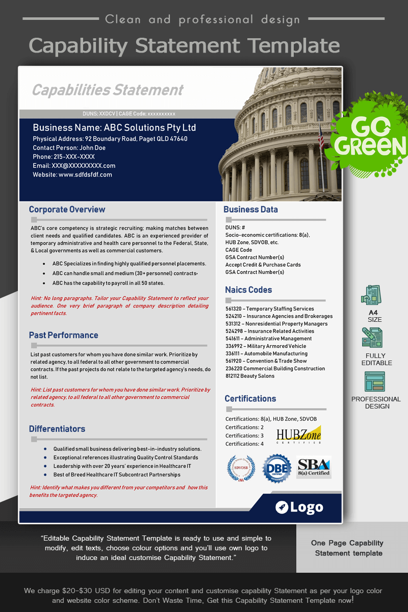 Electrical Capability Statement Template Capability Statement Lab