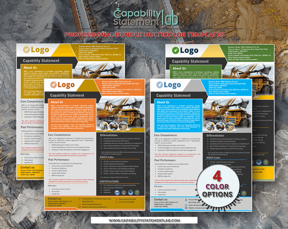 Elegant Capability Statement Template Download Ms Word Format