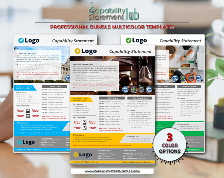 Corporate Capability Statement Template » Download MS Word File!
