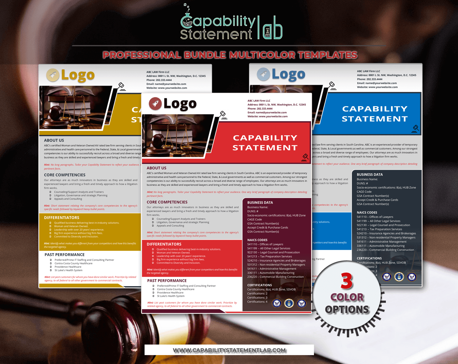 Editable Capability Statement Template Capability Statement Lab