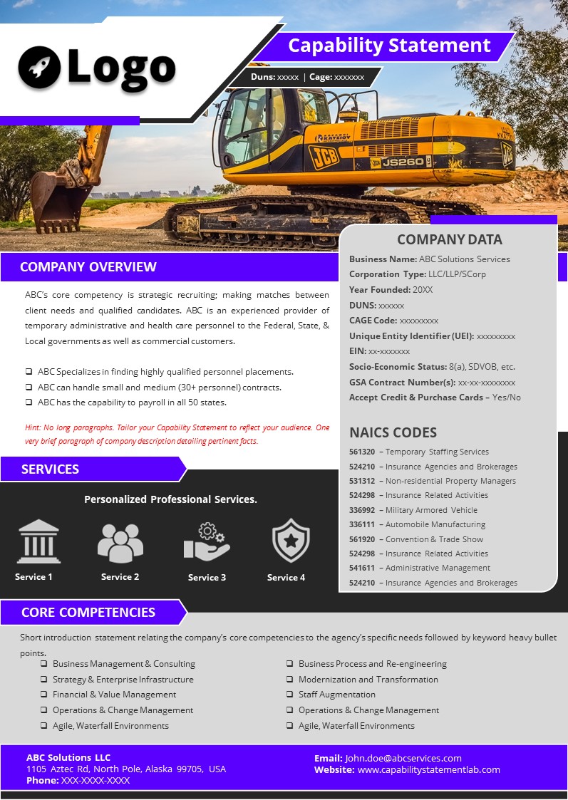 Who needs capability statement? » capability statement