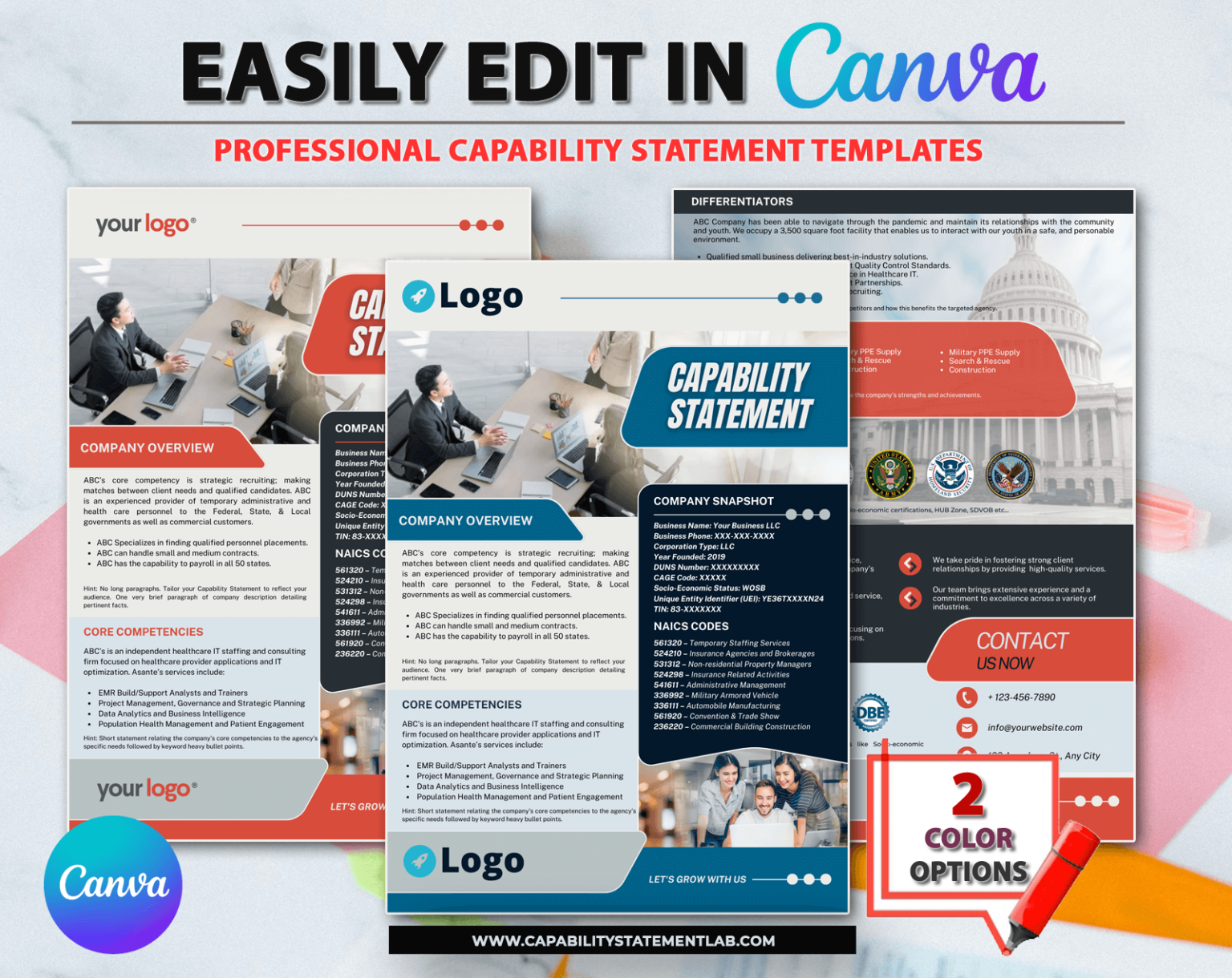 Capability Statement Templates » Download Premium Templates!!!